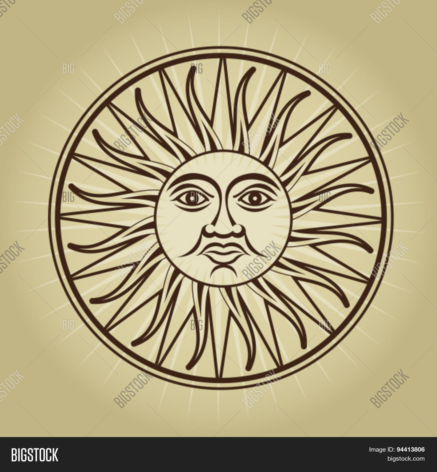 Retro Sun Logo