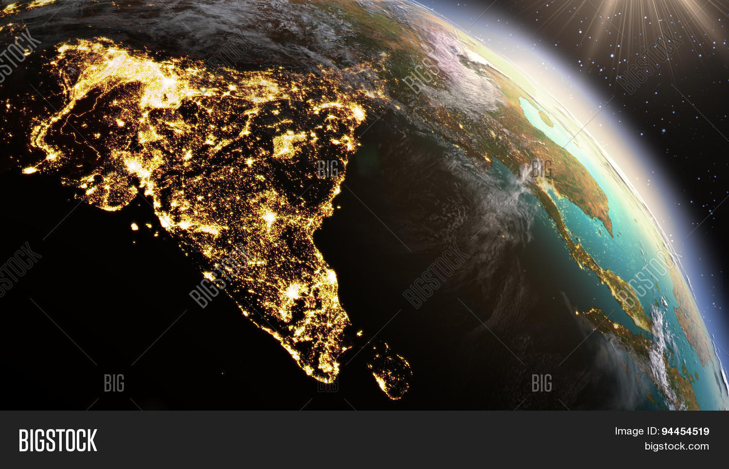Planet Earth Asia Zone Image & Photo (Free Trial) | Bigstock