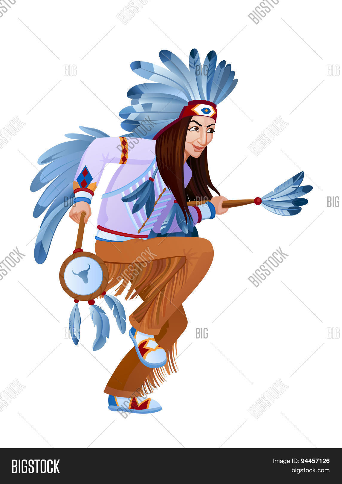 Ethnic Dance Cartoon Vector & Photo (Free Trial) | Bigstock