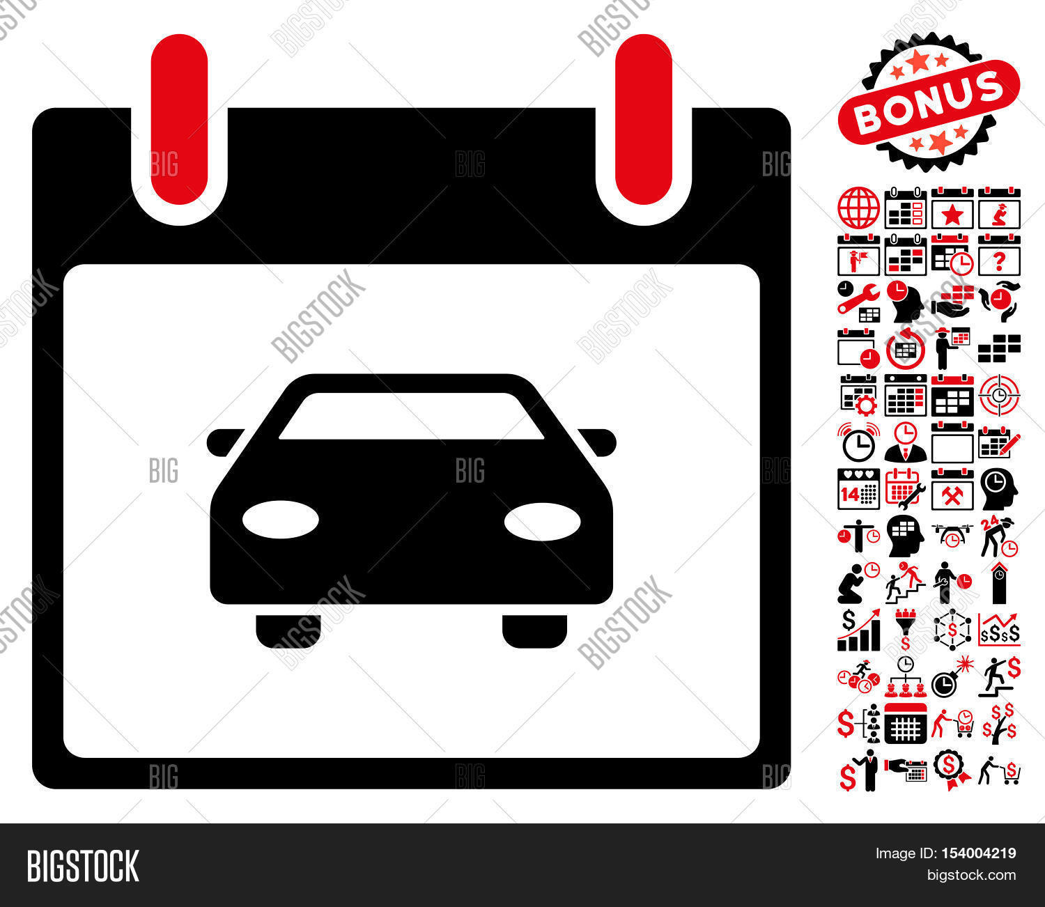 Car Calendar Day Icon Image & Photo (Free Trial) | Bigstock