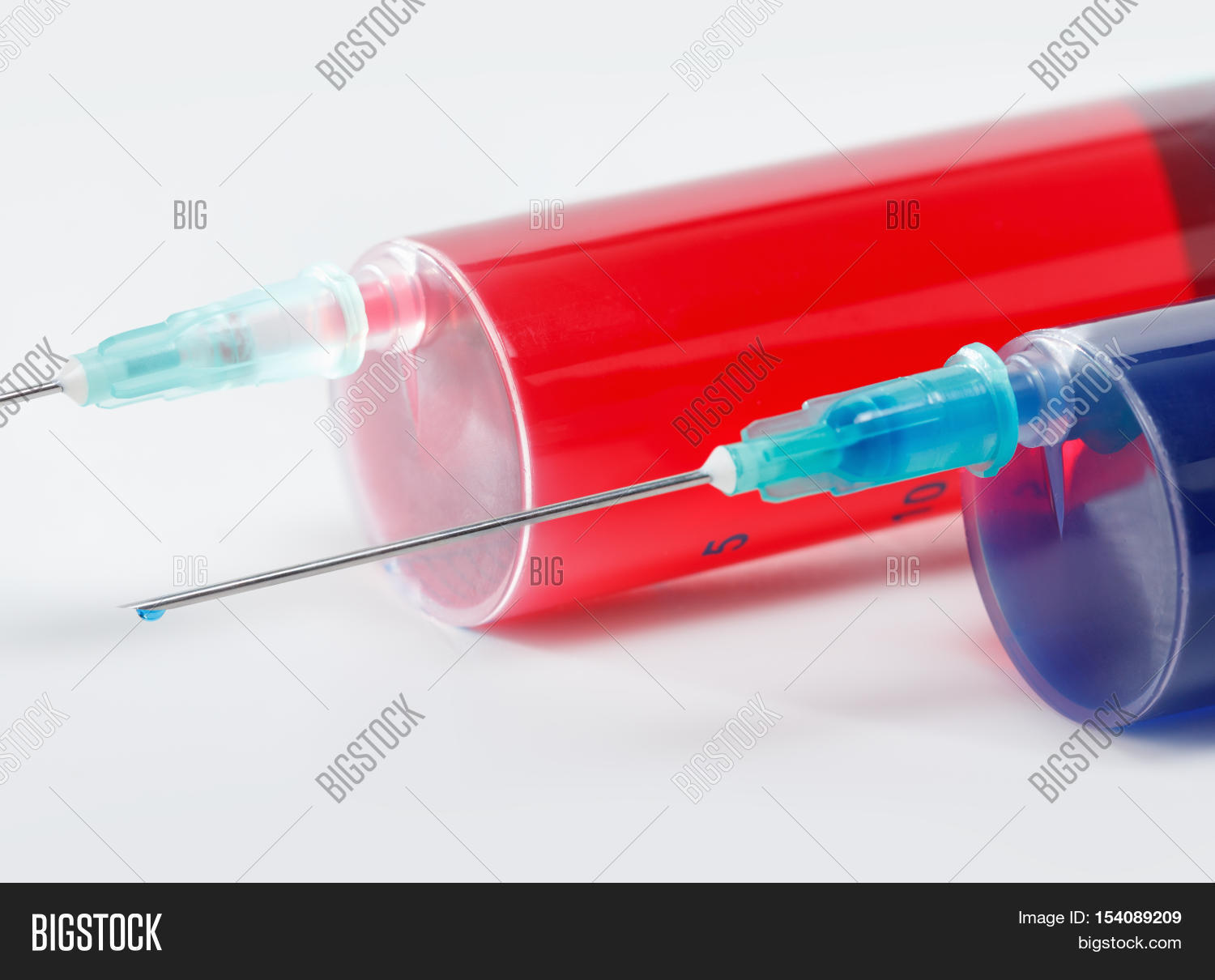 Syringe Red Blue Image & Photo (Free Trial) | Bigstock