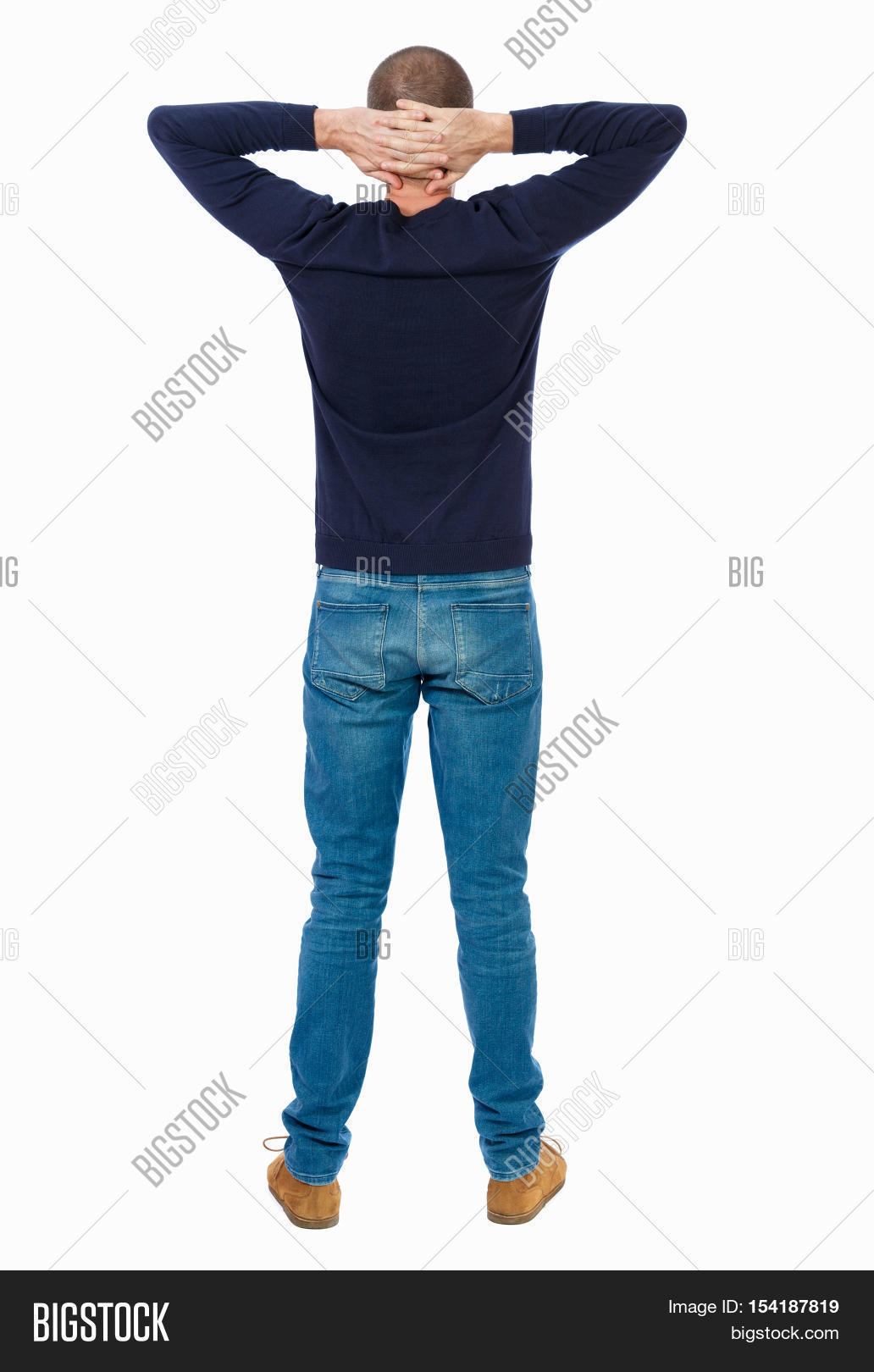 Back View Man Jeans. Image & Photo (Free Trial) | Bigstock