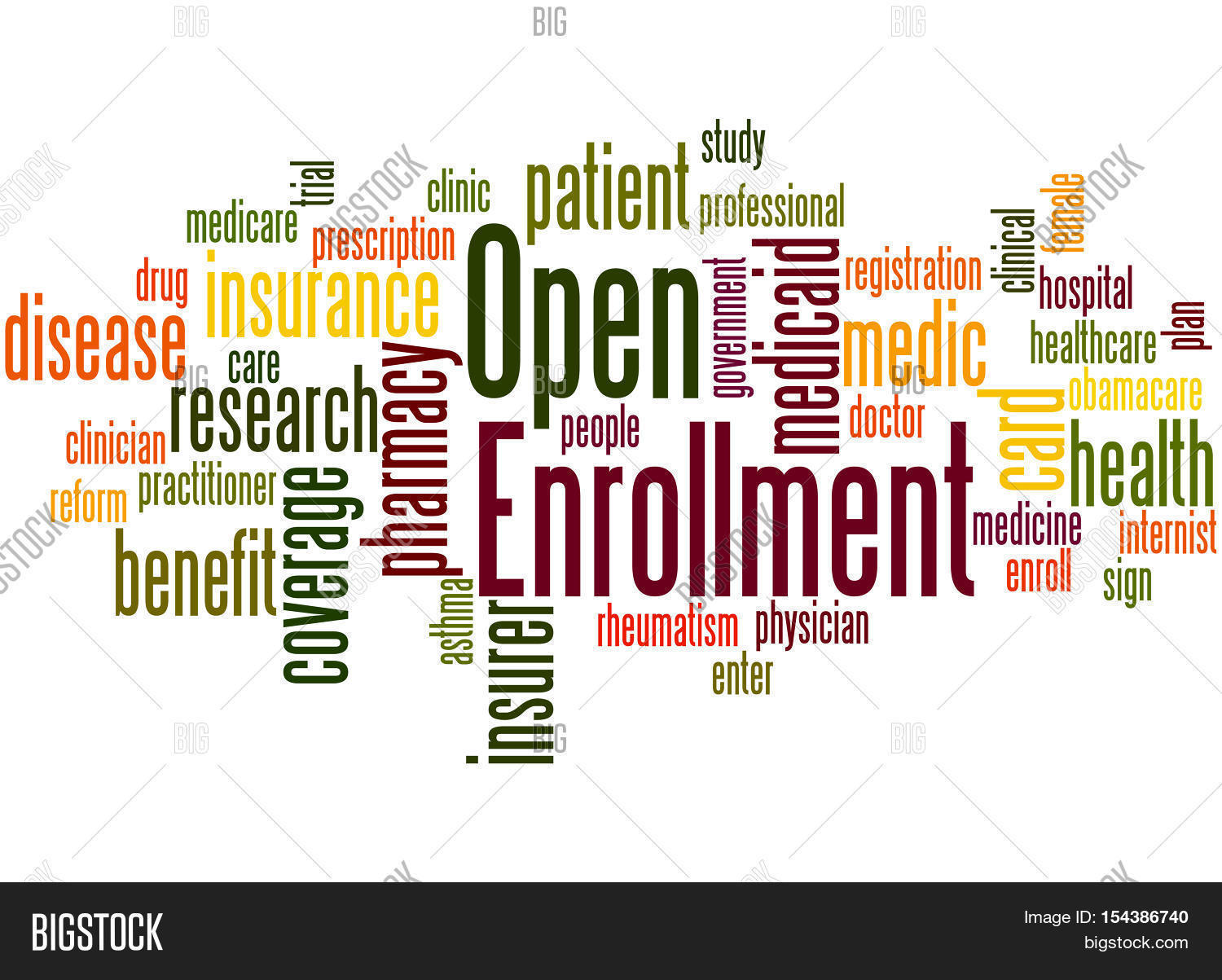 Open Enrollment, Word Image & Photo (Free Trial) | Bigstock
