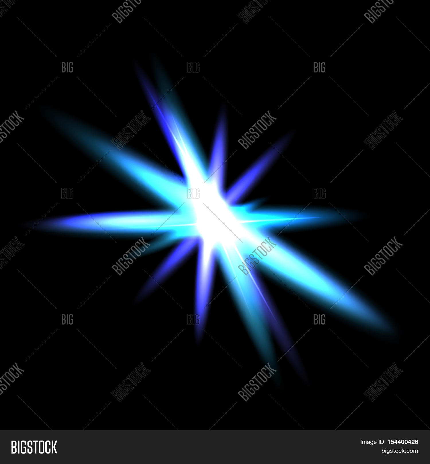 Vector Blue Glowing Vector & Photo (Free Trial) | Bigstock