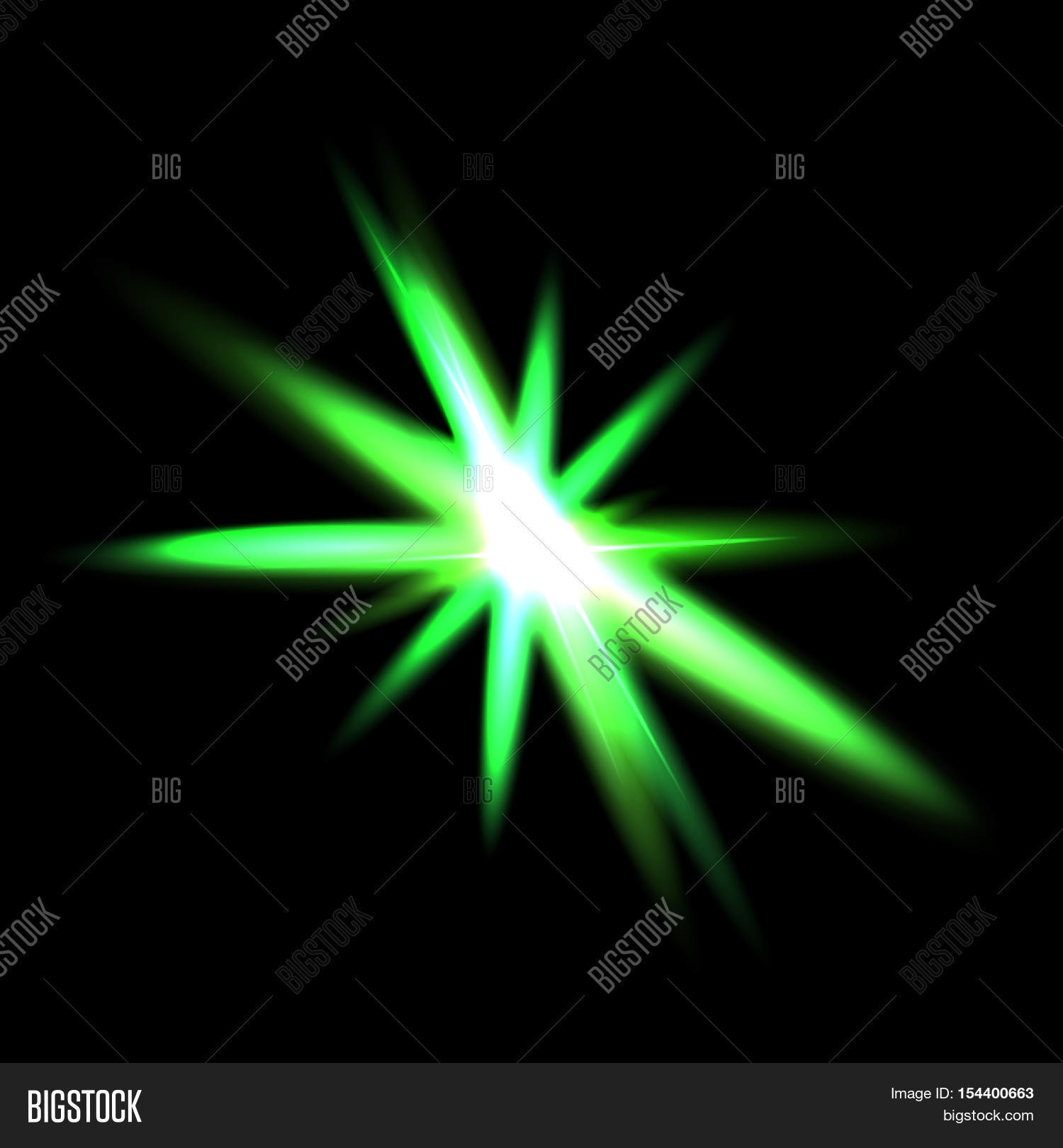 Vector Green Glowing Vector & Photo (Free Trial) | Bigstock
