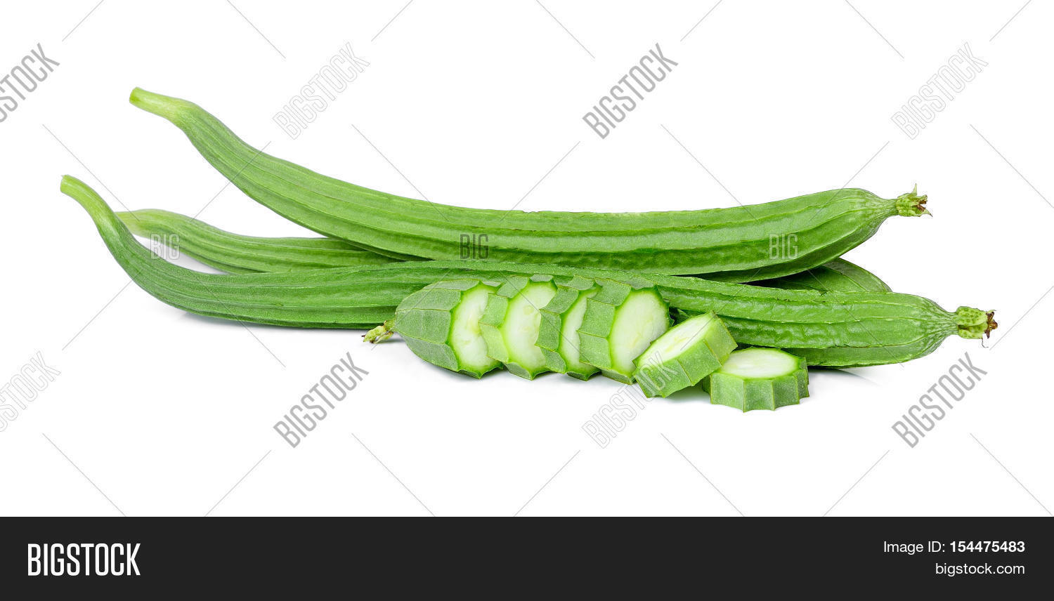 Fresh Luffa Acutangula Image & Photo (Free Trial) | Bigstock