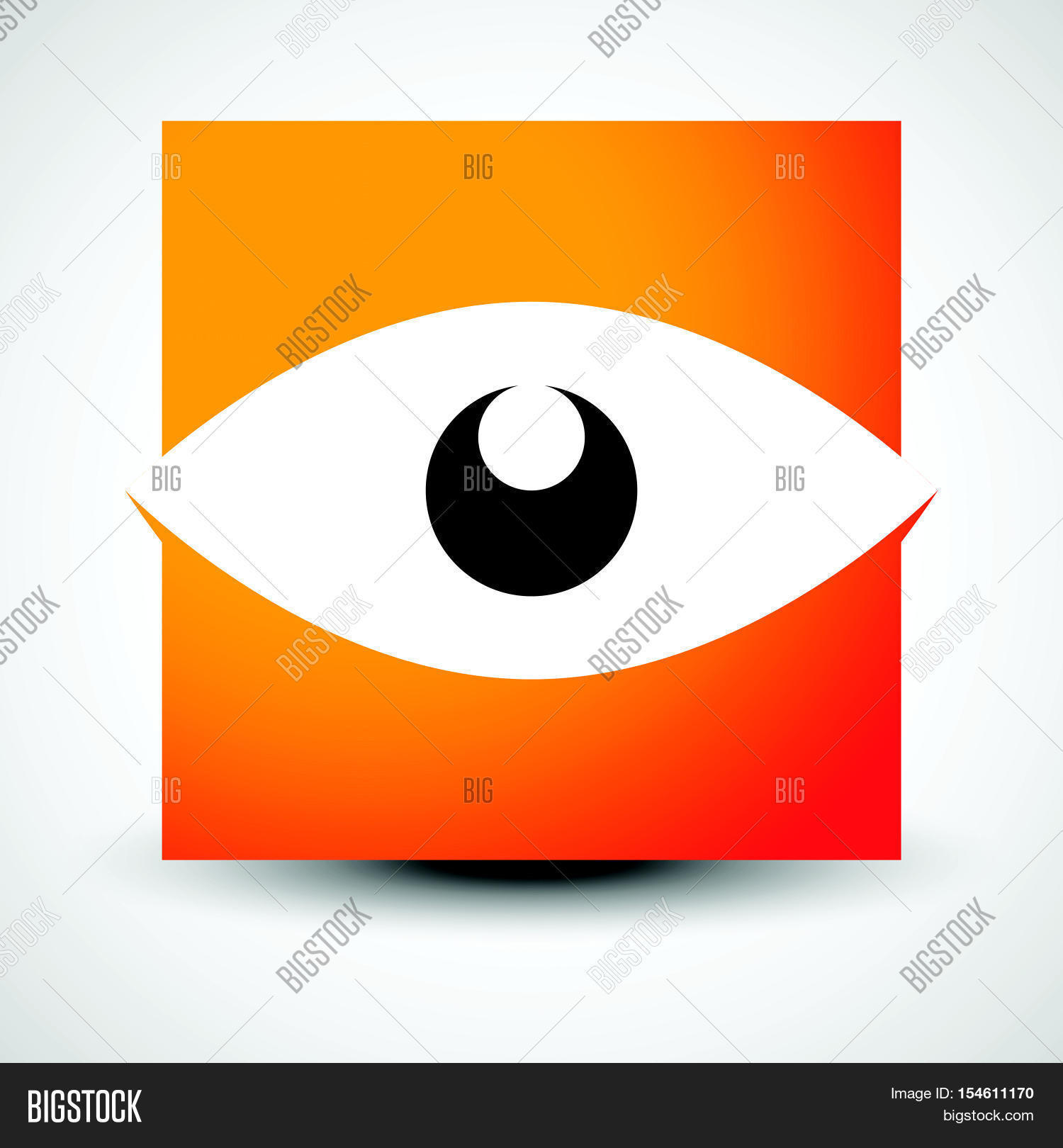 Eye Shape Over Square Vector & Photo (Free Trial) | Bigstock