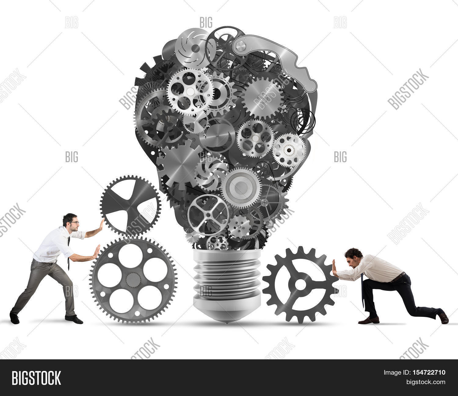 Business Team Push Image & Photo (Free Trial) | Bigstock