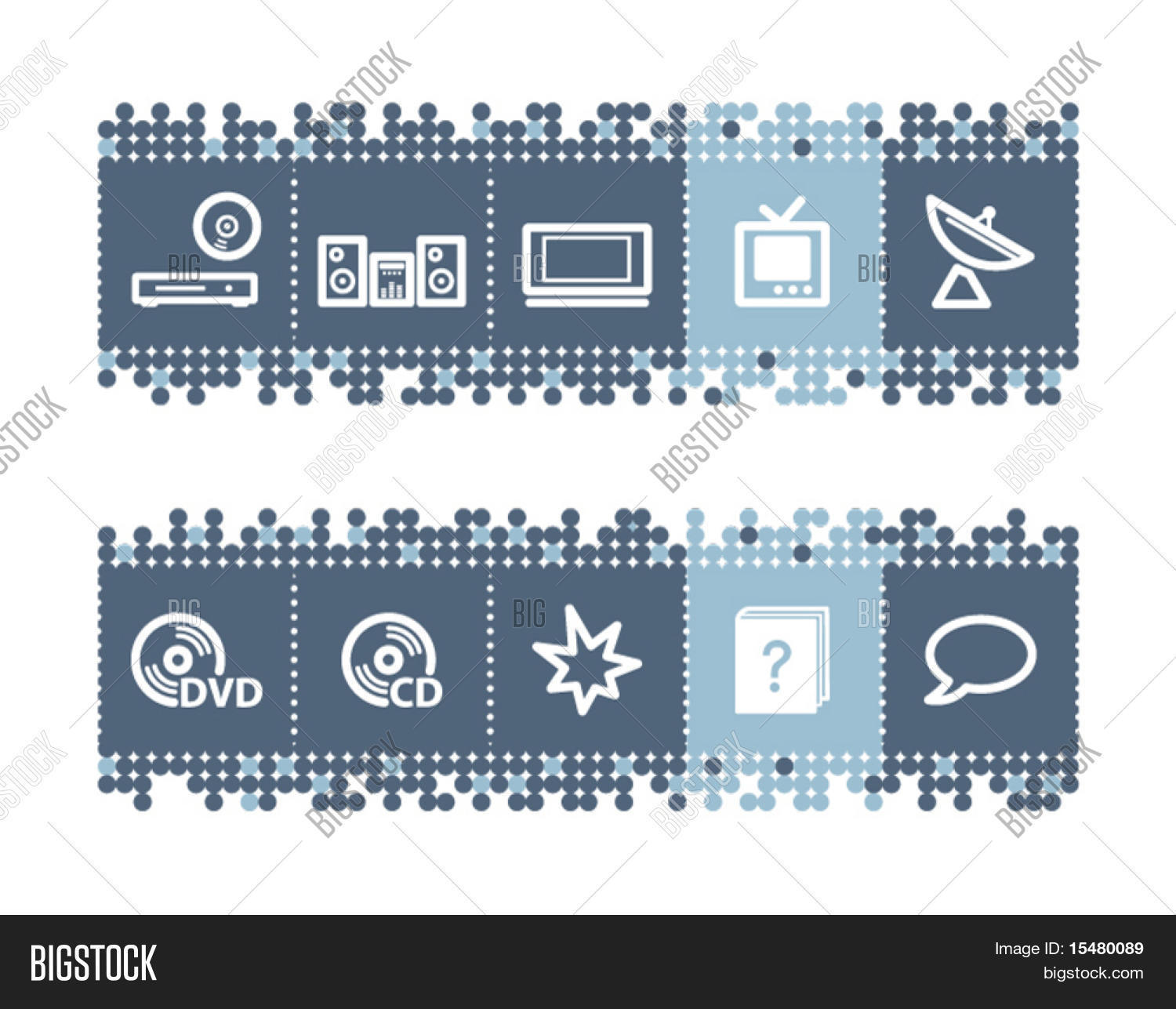 Blue Dots Bar Home Vector & Photo (Free Trial) | Bigstock