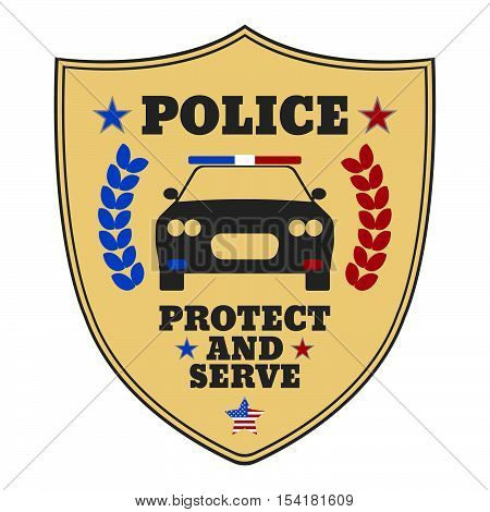 Police Sign. Police Vector & Photo (Free Trial) | Bigstock