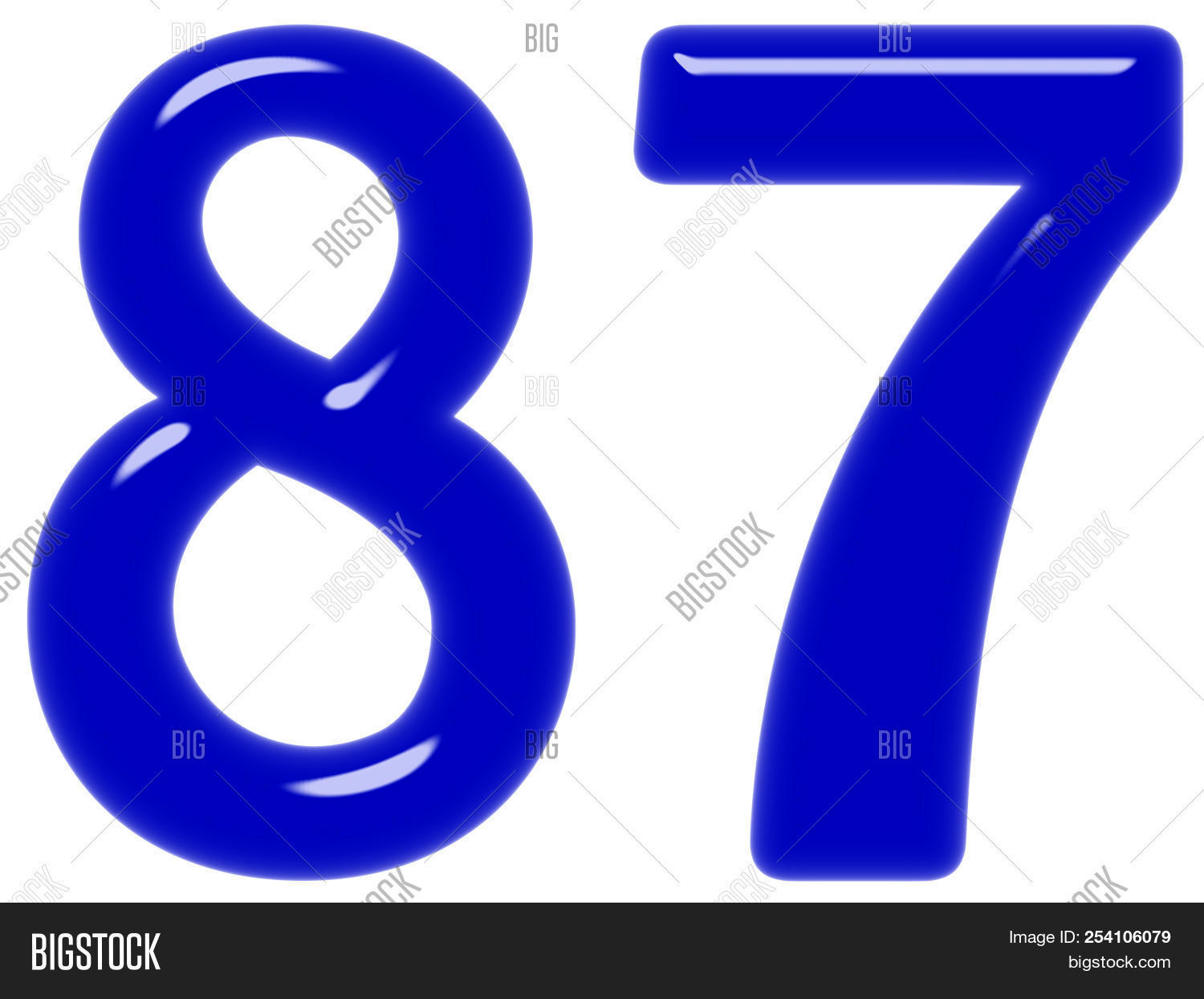 Numeral 87, Eighty Image & Photo (Free Trial) | Bigstock