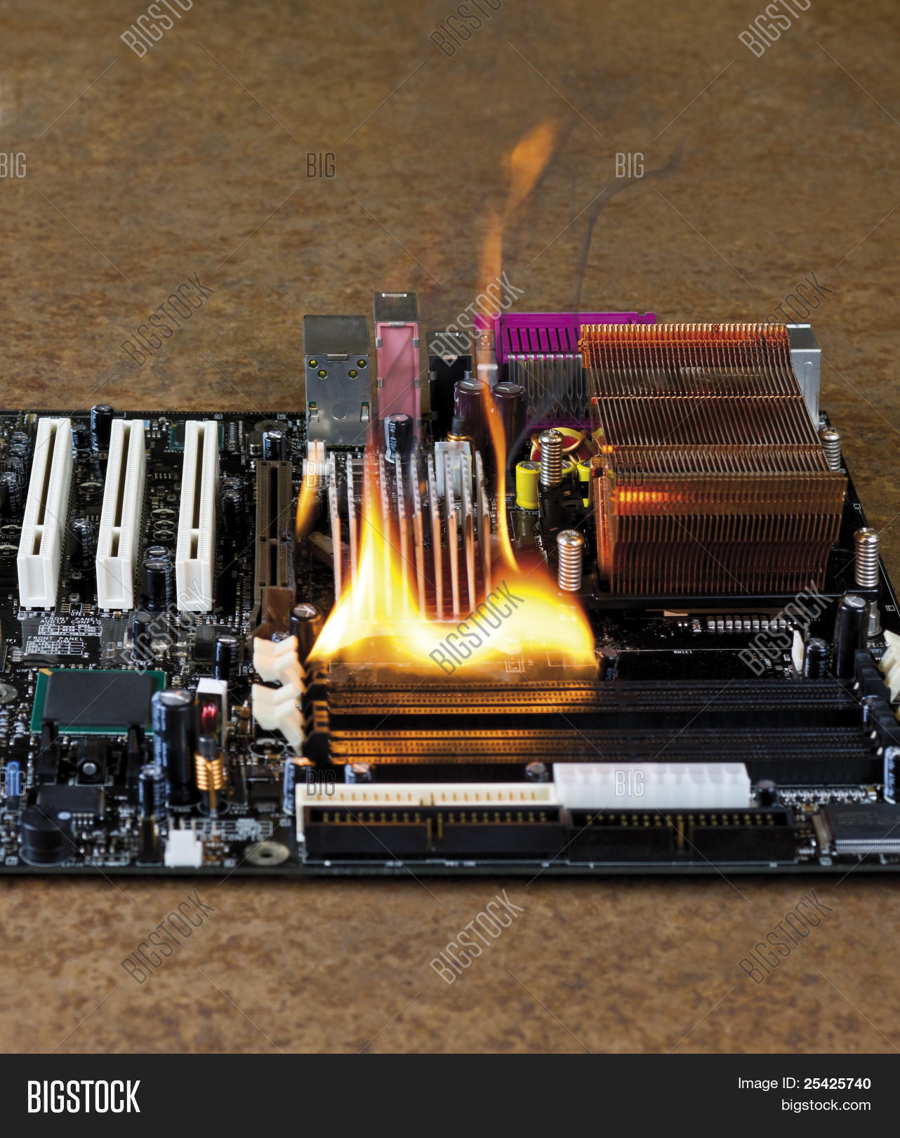 Burning Computer Main Image & Photo (Free Trial) | Bigstock