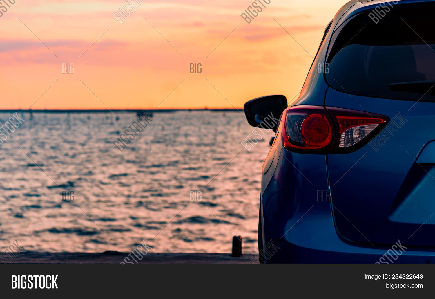 Blue Compact Suv Car Image & Photo (Free Trial) | Bigstock