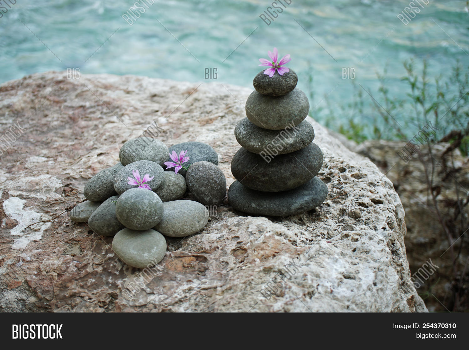 Pyramid River Stones Image & Photo (Free Trial) | Bigstock