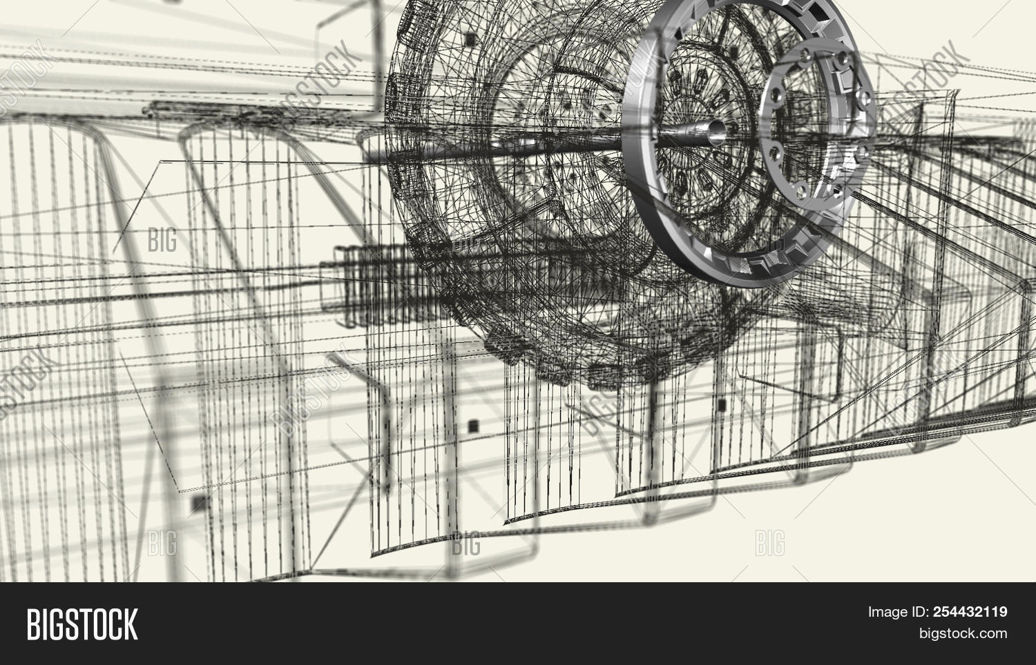 Wireframe Metallic Image & Photo (Free Trial) | Bigstock