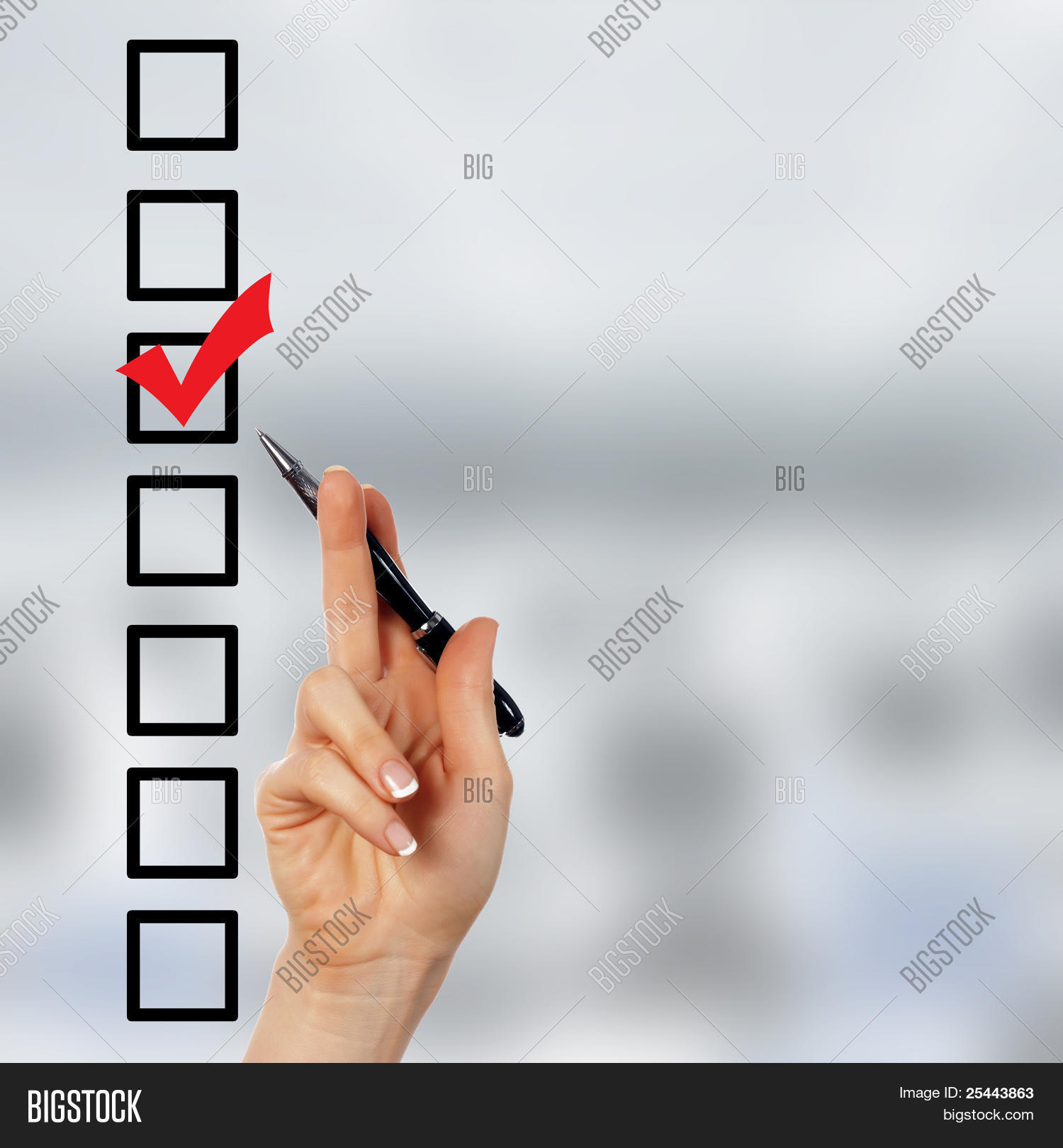 Check List Red Mark Image & Photo (Free Trial) | Bigstock