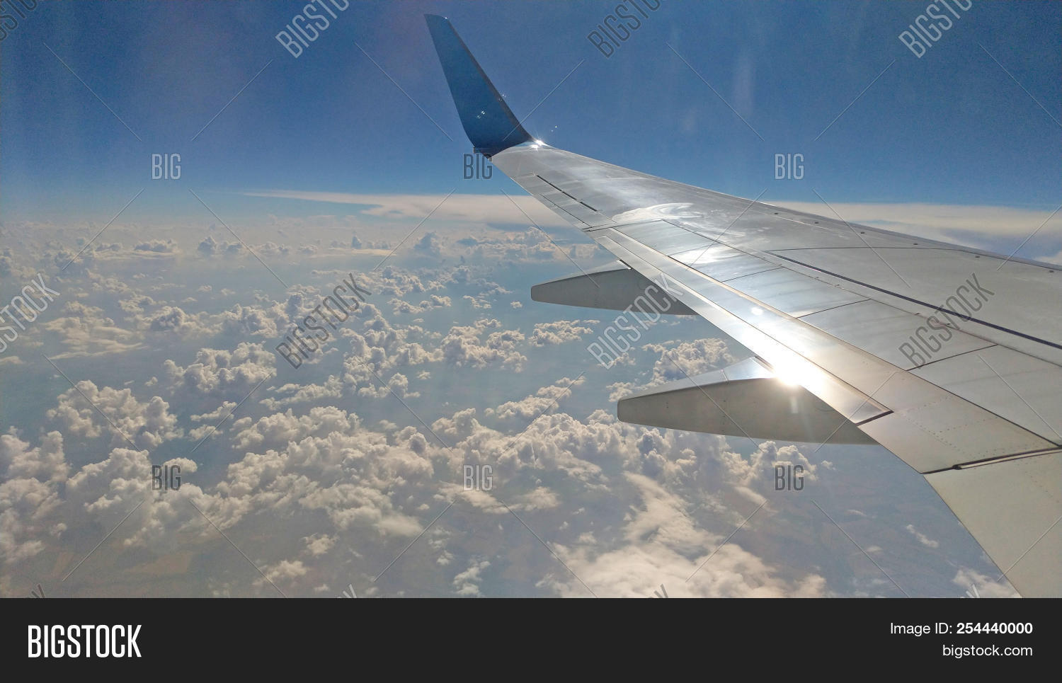 Airplane Wing View Out Image & Photo (Free Trial) | Bigstock