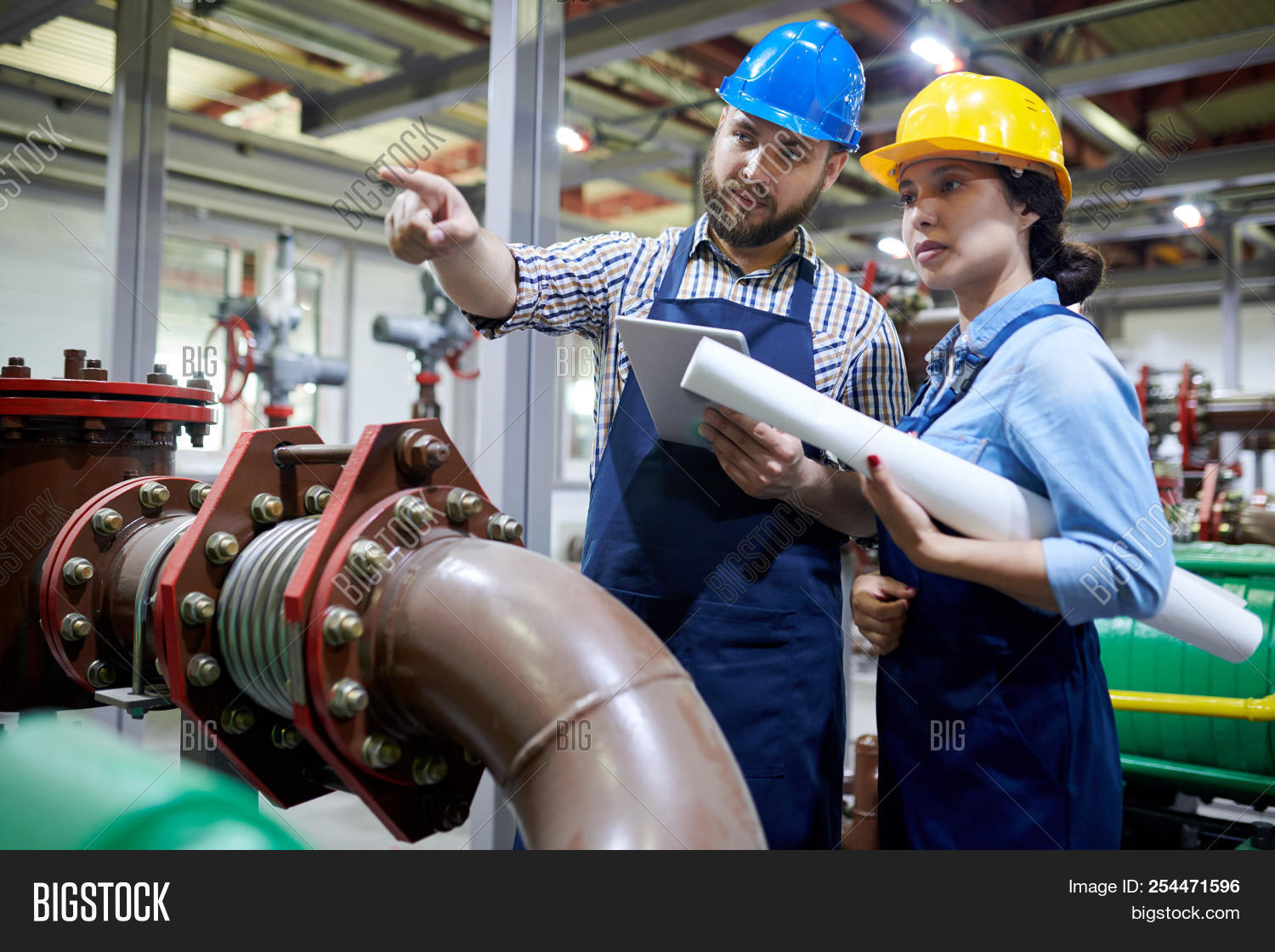 Portrait Two Factory Image & Photo (Free Trial) | Bigstock