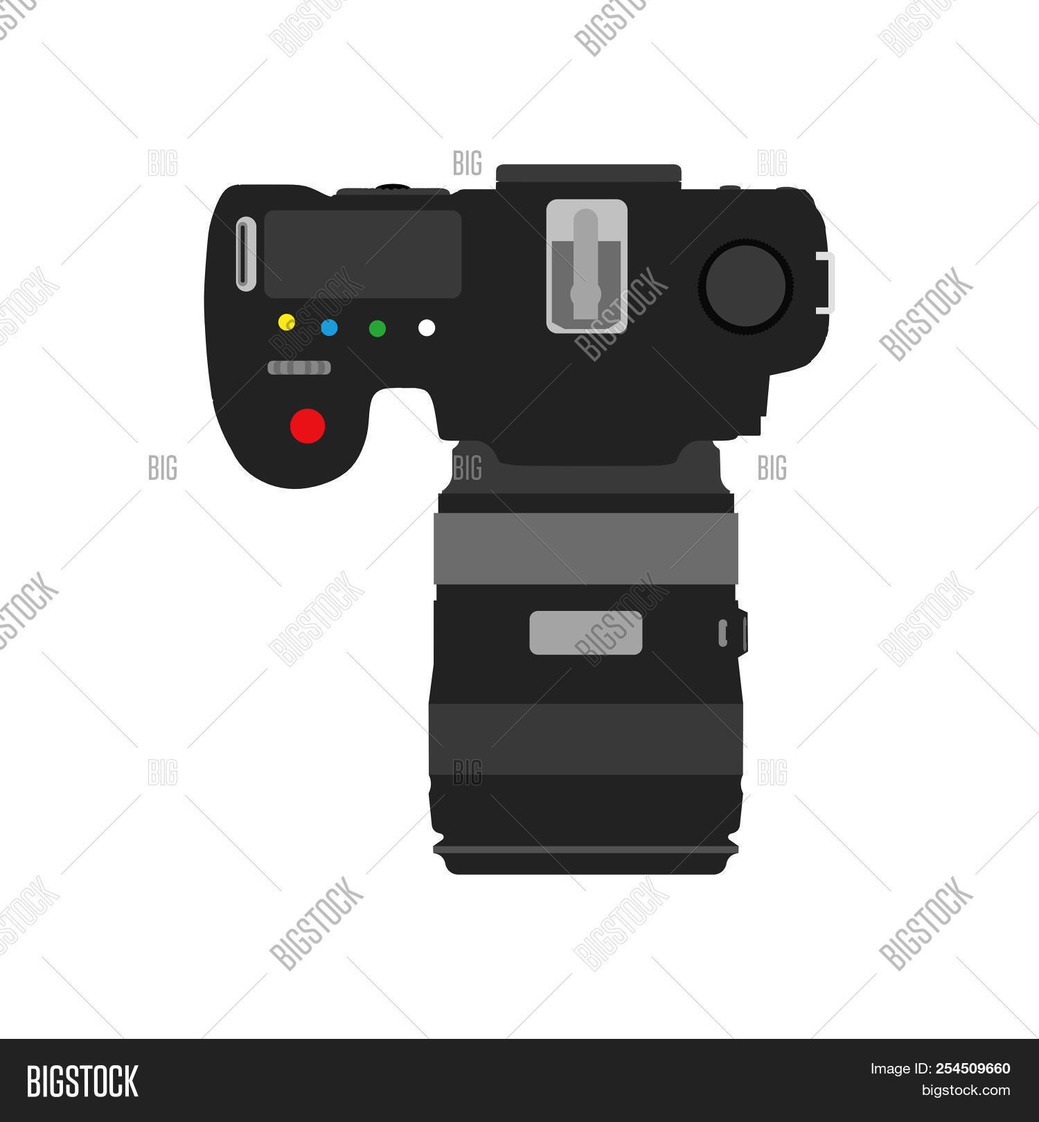 Photo Camera Top View Vector & Photo (Free Trial) | Bigstock