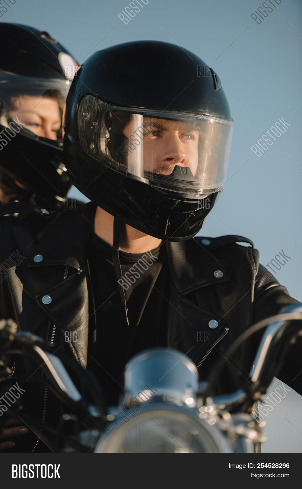 Two Bikers Moto Image & Photo (Free Trial) | Bigstock