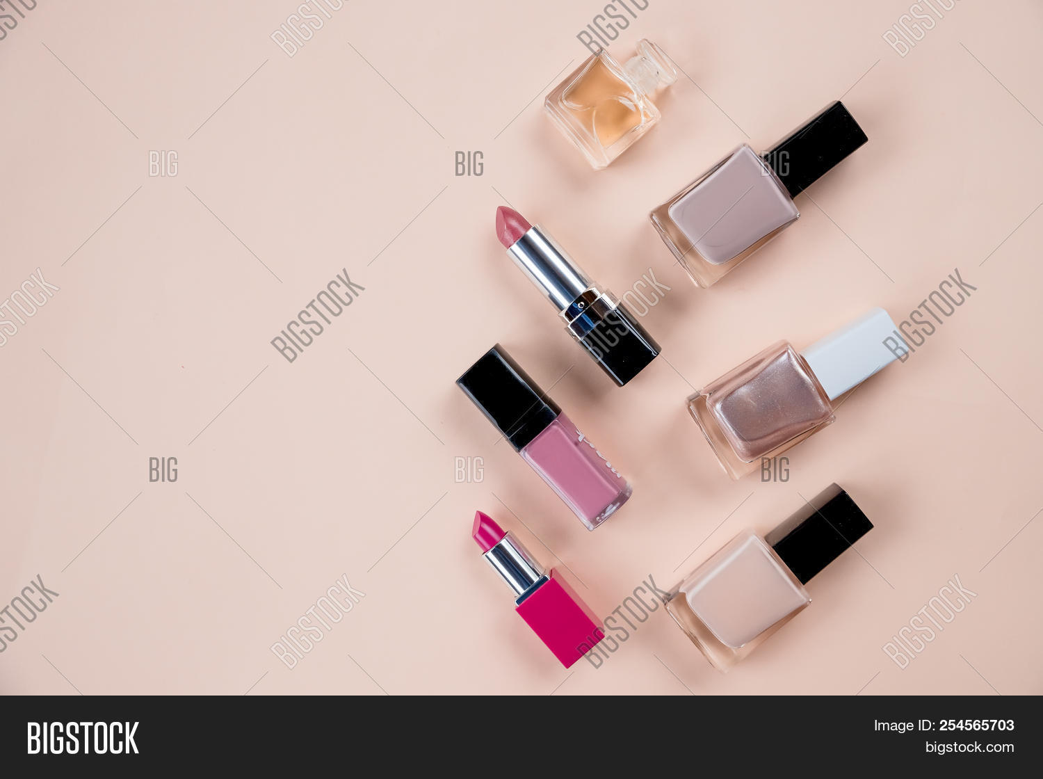 Cosmetics Top View On Image & Photo (Free Trial) | Bigstock