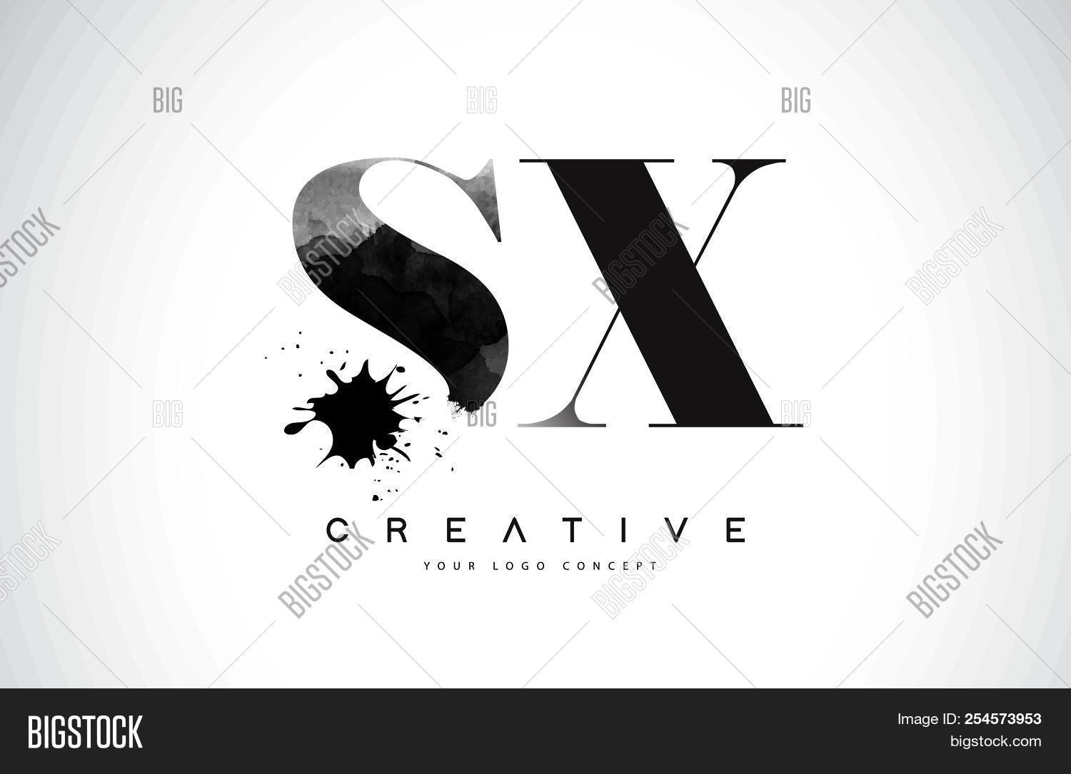 Sx S X Letter Logo Vector & Photo (Free Trial) | Bigstock