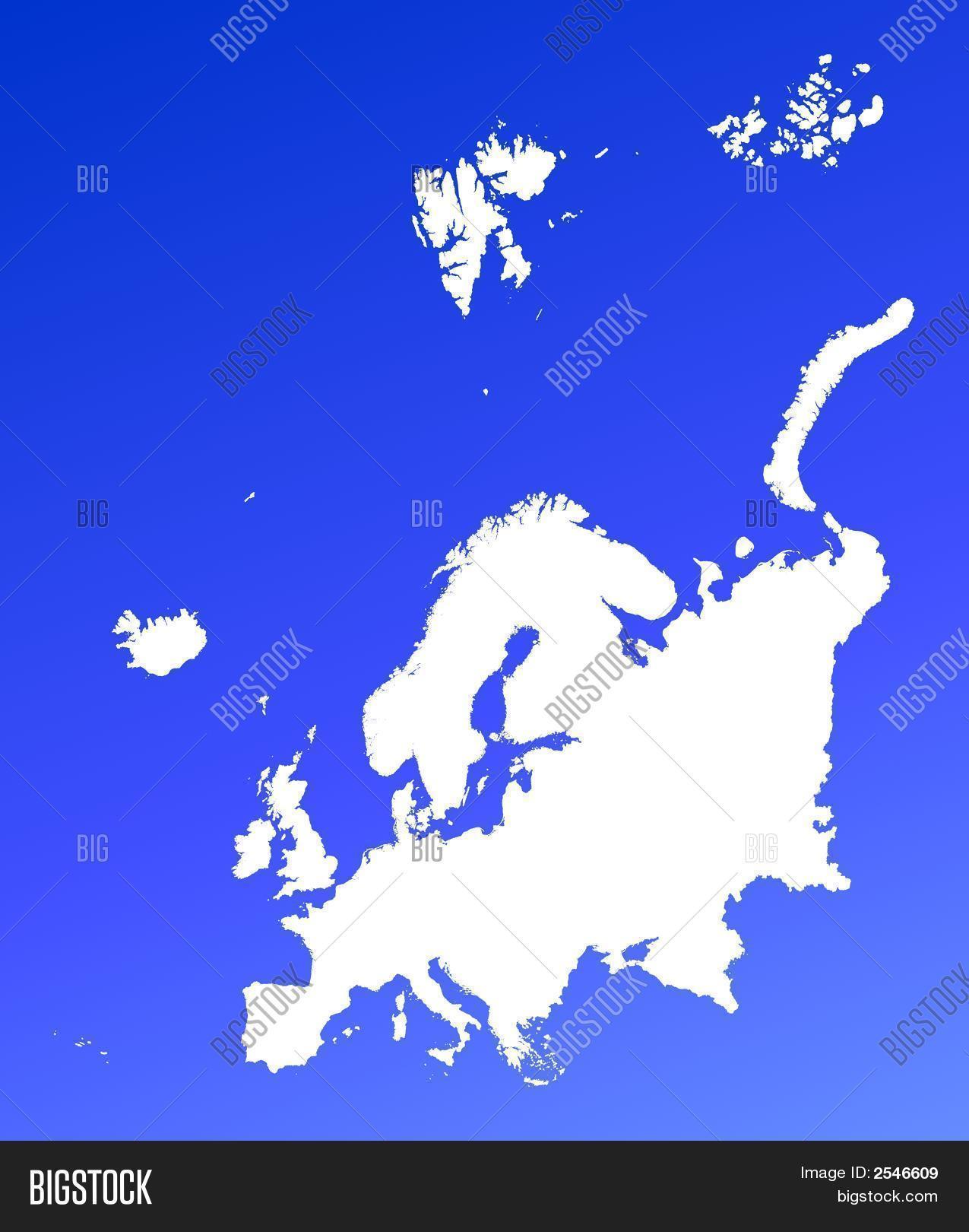 Europe Continent Map Image & Photo (Free Trial) | Bigstock