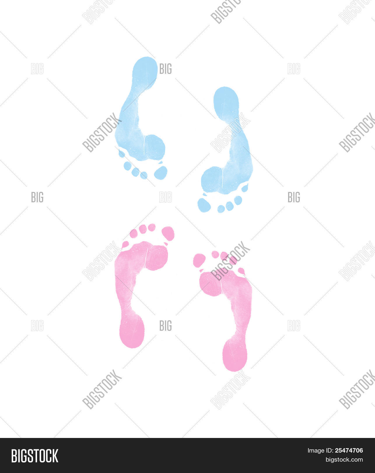 Footprint Girl Boy Image & Photo (Free Trial) | Bigstock