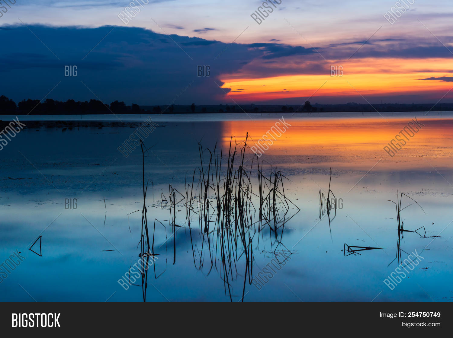 Sunset Mist Lagoon Image & Photo (Free Trial) | Bigstock