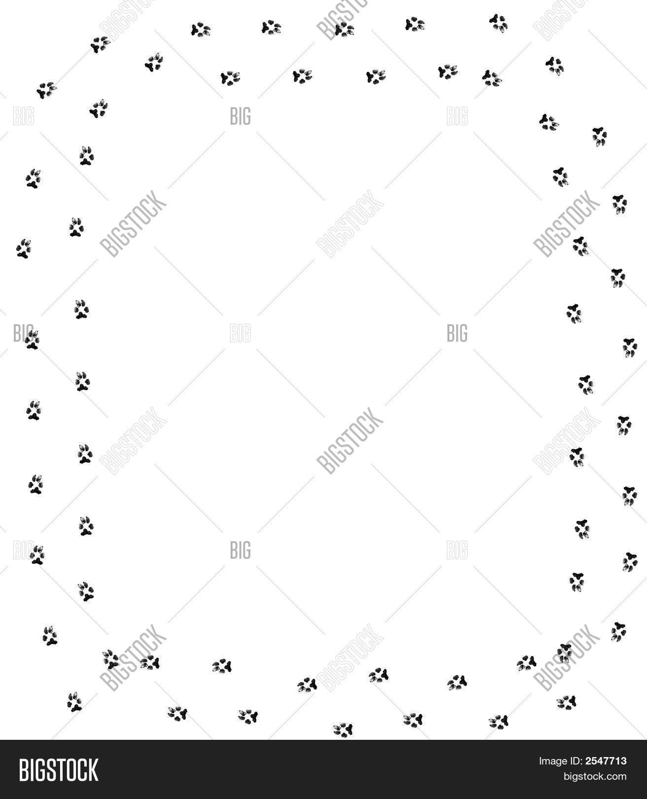 Paw Print Border Image & Photo (Free Trial) | Bigstock