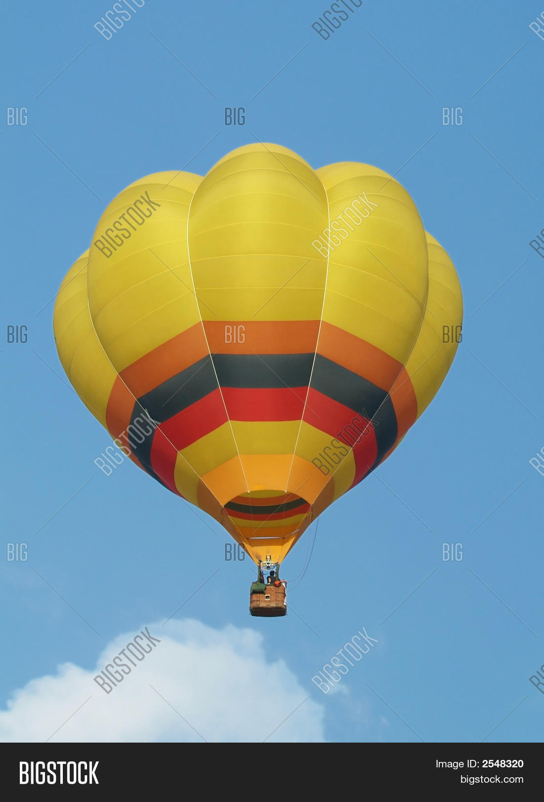 Yellow Hot-Air Balloon Image & Photo (Free Trial) | Bigstock