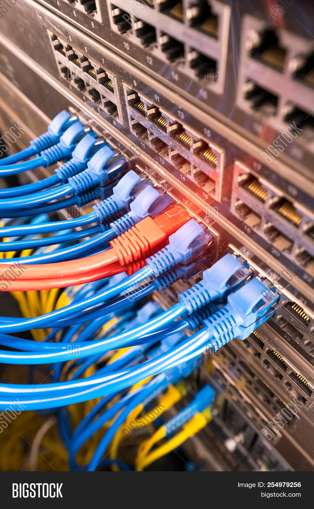 Server Rack Blue Red Image & Photo (Free Trial) | Bigstock