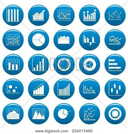 Chart Diagram Icon Set Image & Photo (Free Trial) | Bigstock