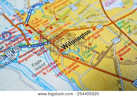 Wilmington, On Map Image & Photo (Free Trial) | Bigstock