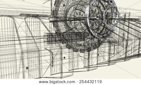 Wireframe Metallic Image & Photo (Free Trial) | Bigstock
