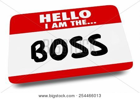 Hello Boss Name Tag Image & Photo (Free Trial) | Bigstock