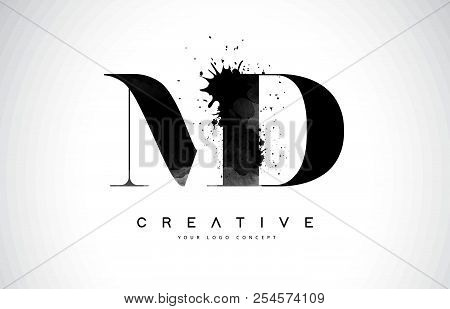 Md M D Letter Logo Vector & Photo (Free Trial) | Bigstock