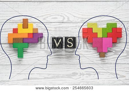 Heart Vs Mind. Heart Image & Photo (Free Trial) | Bigstock