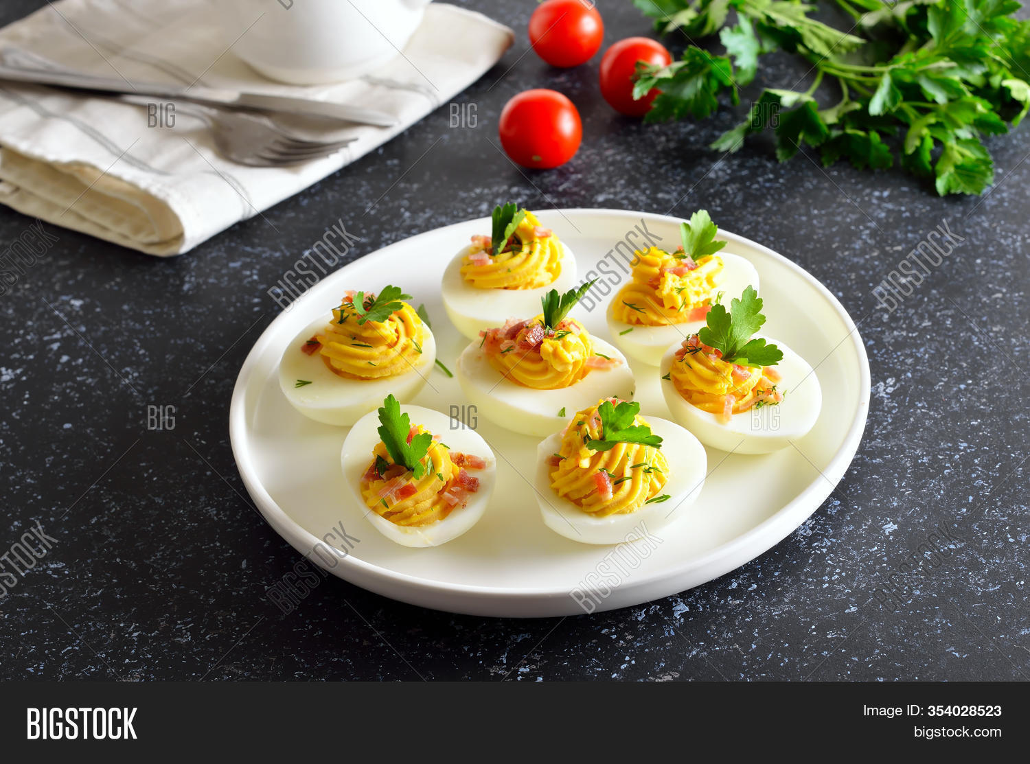 Deviled Stuffed Eggs Image & Photo (Free Trial) | Bigstock
