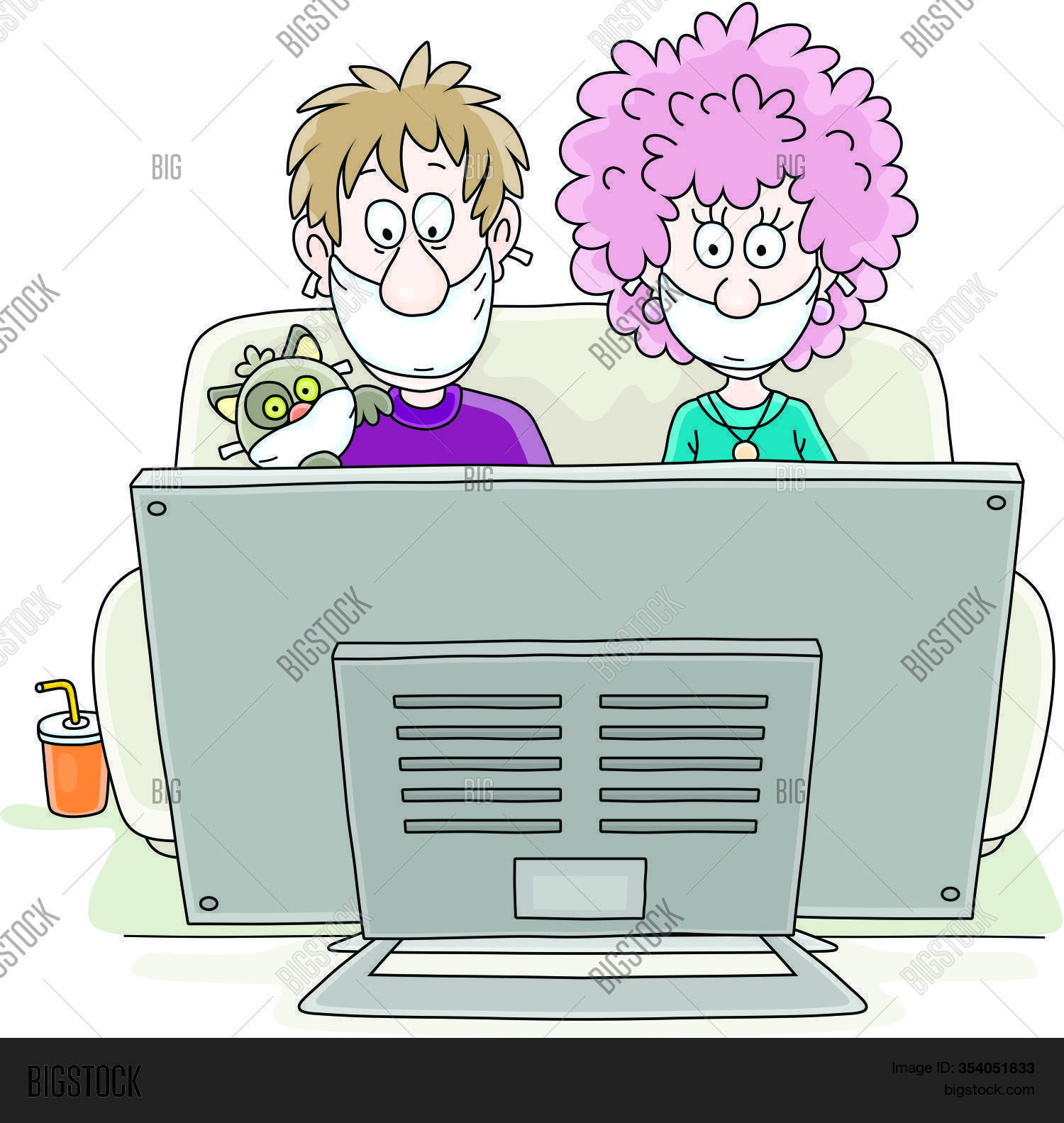 Family Scared Faces Vector & Photo (Free Trial) | Bigstock