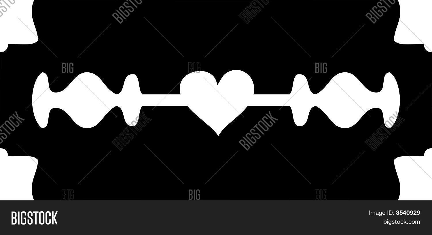 Razor Blade Heart Image & Photo (Free Trial) | Bigstock