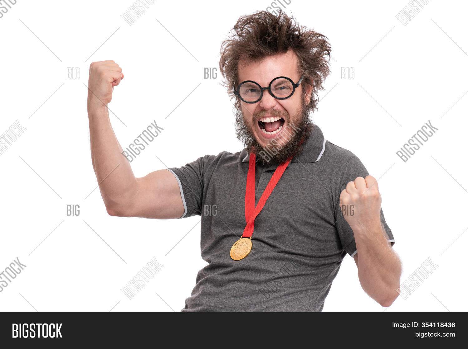 Happy Winner. Crazy Image & Photo (Free Trial) | Bigstock