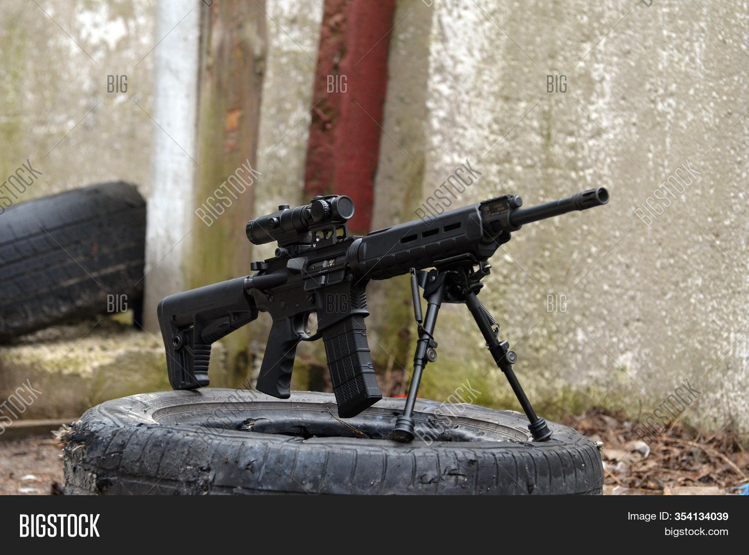 Modern AR15 Rifle Image & Photo (Free Trial) | Bigstock