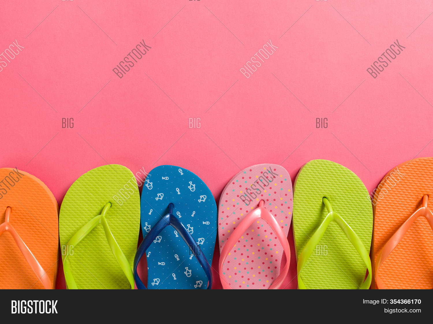 Flip Flop Colored Image & Photo (Free Trial) | Bigstock