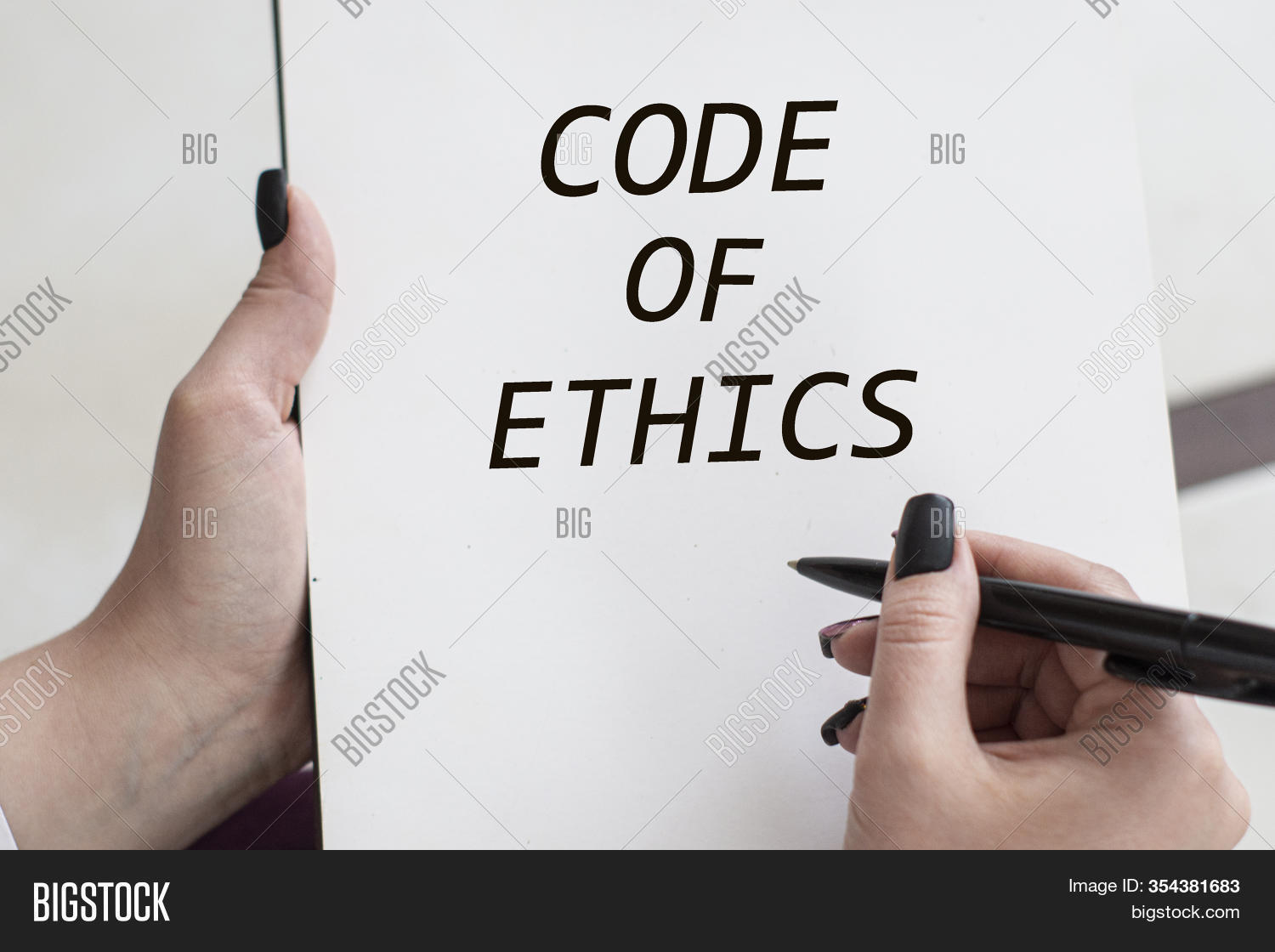 Words Code Ethics Image & Photo (Free Trial) | Bigstock