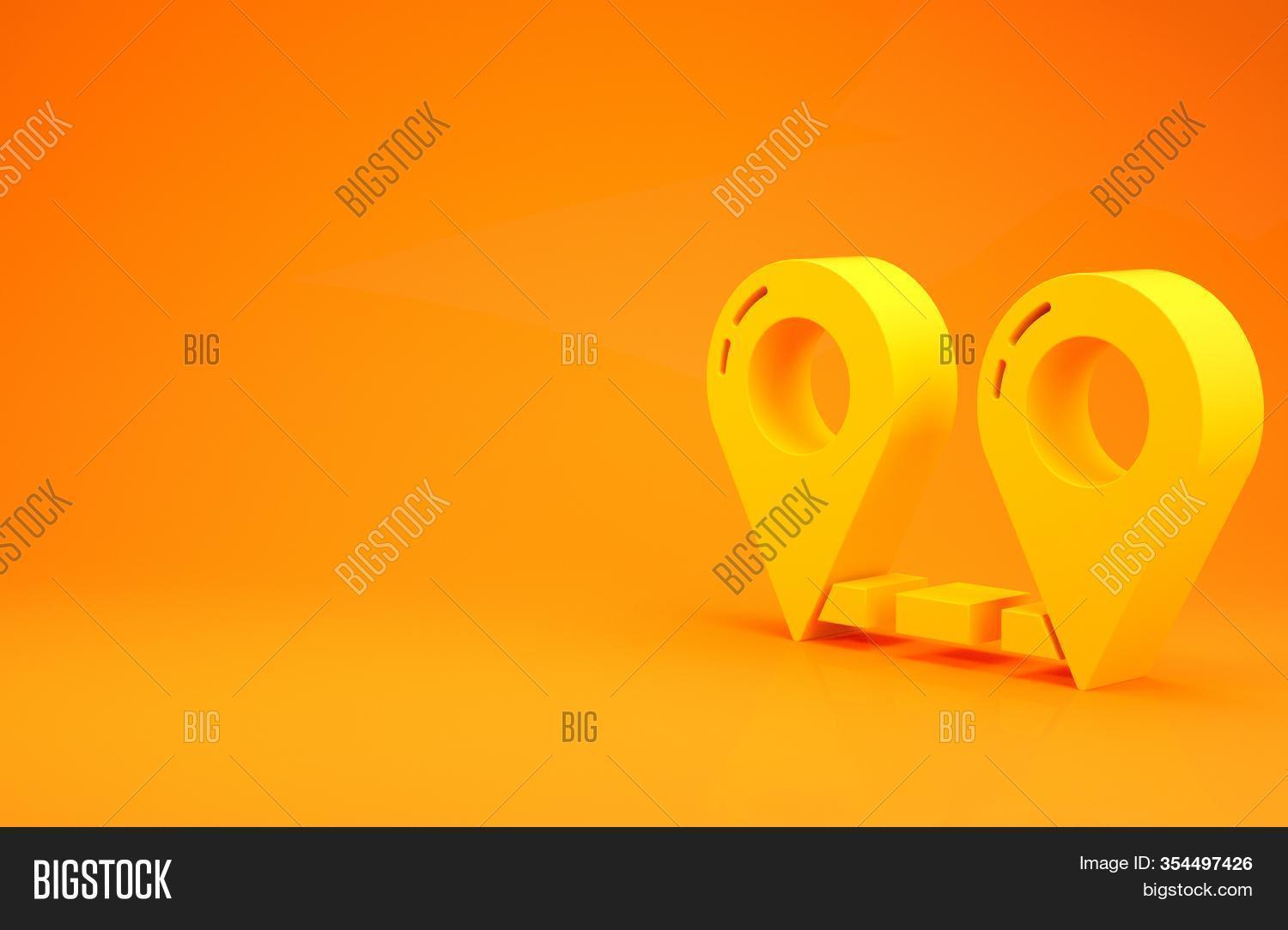 Yellow Route Location Image & Photo (Free Trial) | Bigstock