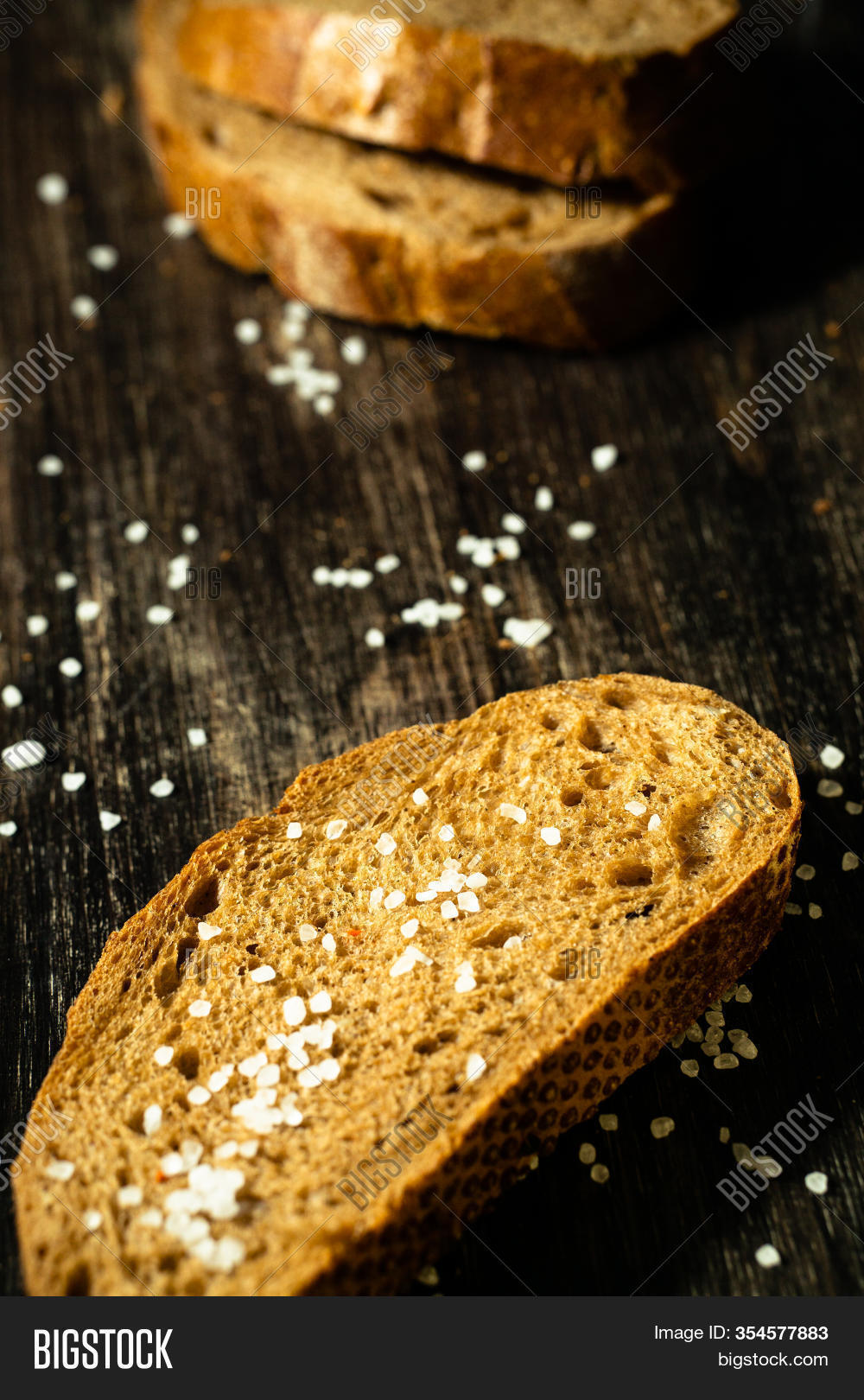 Fresh Slice Dark Bread Image & Photo (Free Trial) | Bigstock