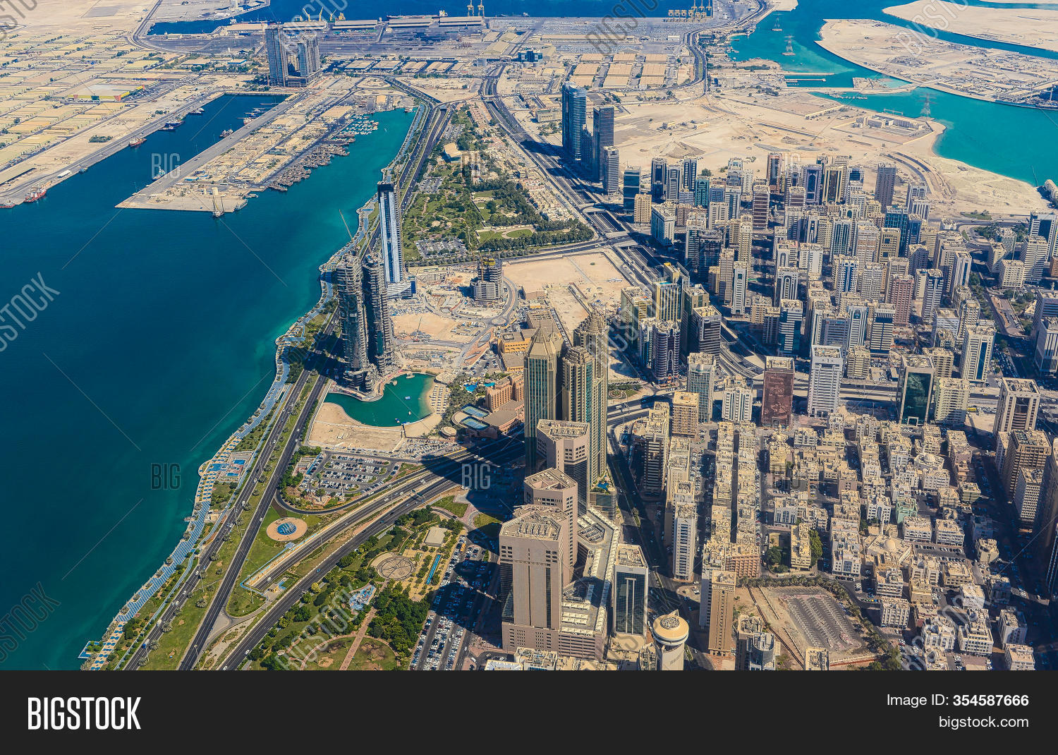 Aerial View Abu Dhabi Image & Photo (Free Trial) | Bigstock