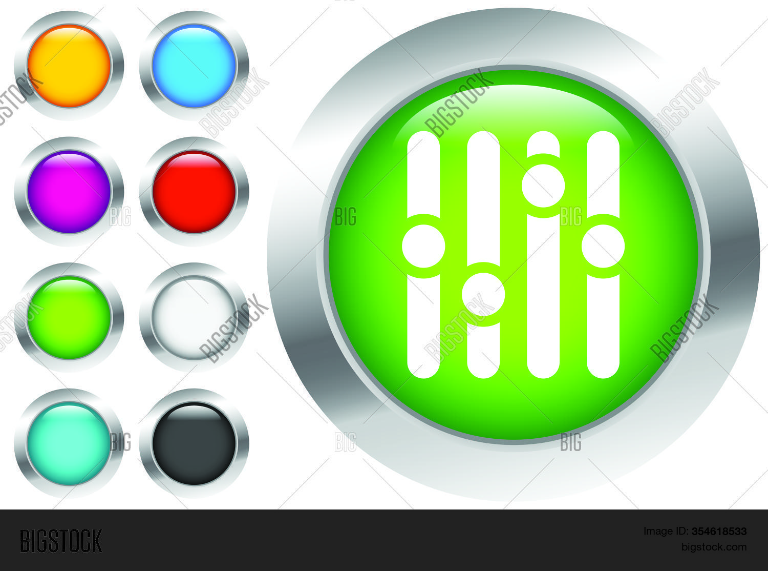Icon Adjusters Symbol Vector & Photo (Free Trial) | Bigstock