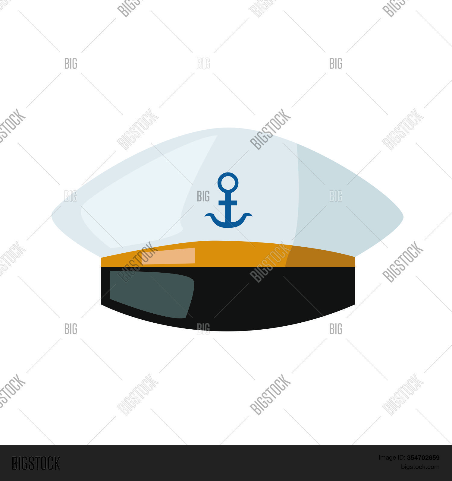 Sailor Hat Vector Vector & Photo (Free Trial) | Bigstock
